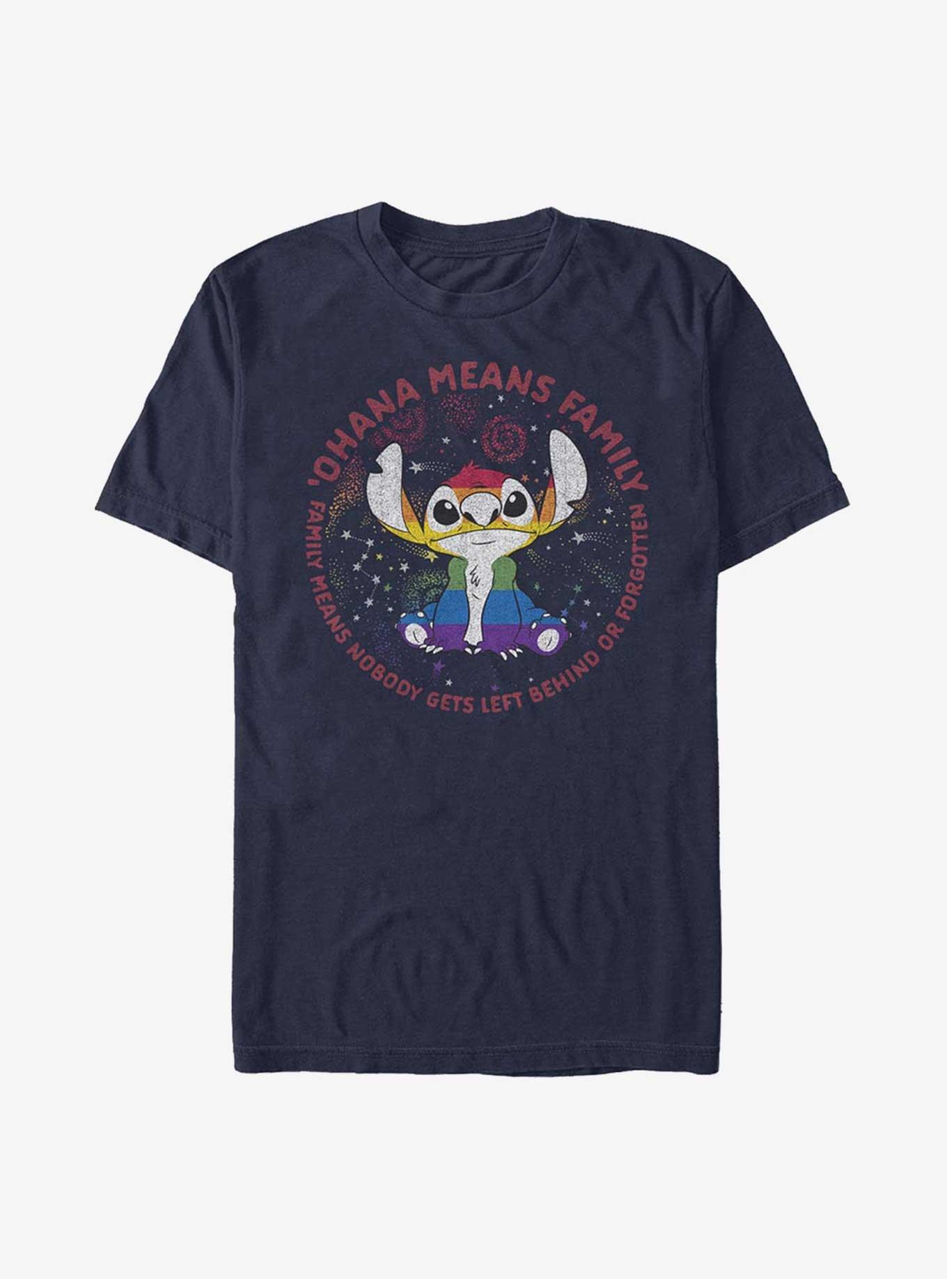 Disney Lilo And Stitch Ohana Pride T Shirt Blue Hot Topic