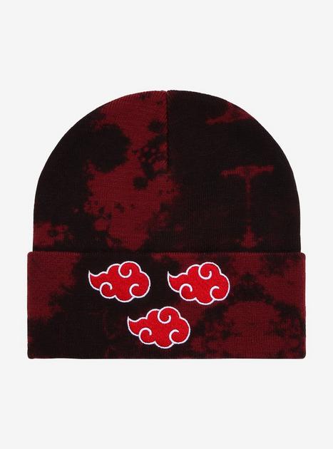 Naruto Shippuden Akatsuki Clouds Acid Wash Cuff Beanie - BoxLunch ...