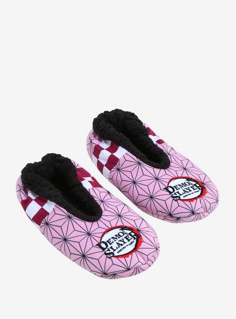 Demon Slayer: Kimetsu no Yaiba Nezuko Kamado Kimono Pattern Slipper ...