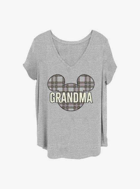 Disney Mickey Mouse Grandma Holiday Patch Girls T-Shirt Plus Size ...