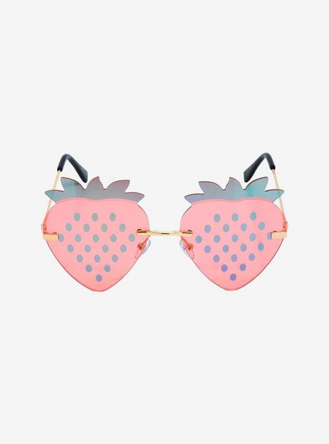 Pink Strawberry Sunglasses | Hot Topic