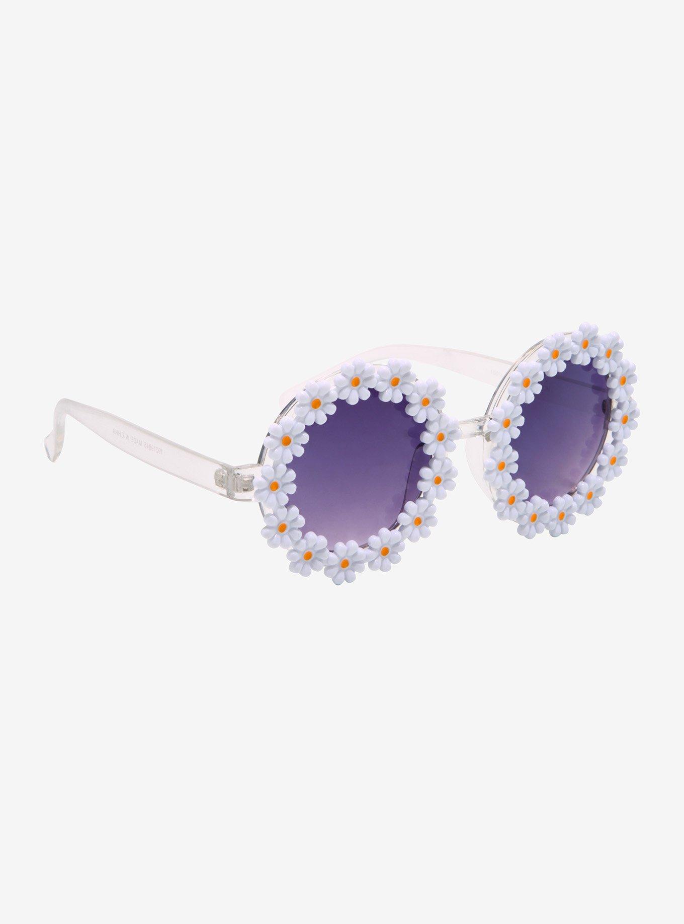 Daisy Round Sunglasses Hot Topic