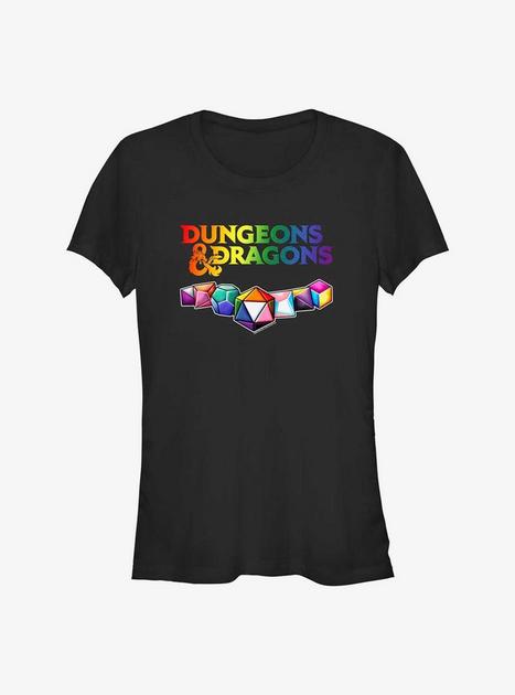 Dungeons & Dragons Pride Dice Pride T-Shirt - BLACK | Hot Topic