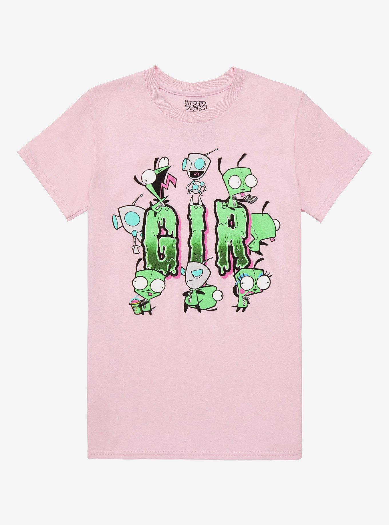 Invader Zim GIR Costume Drip Boyfriend Fit Girls T-Shirt | Hot Topic