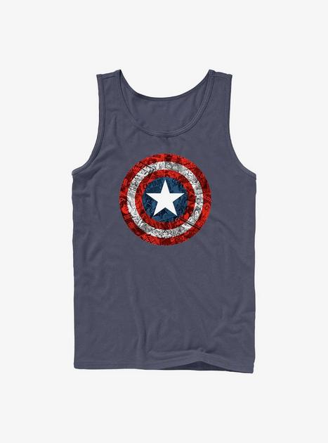 Marvel Captain America Comic Book Shield Tank - BLUE | Hot Topic