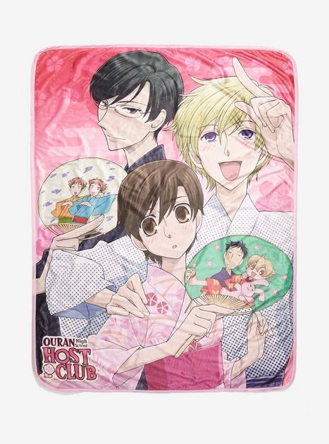 Ouran High School Host Club Festival Fans Throw Blanket Hot Topic