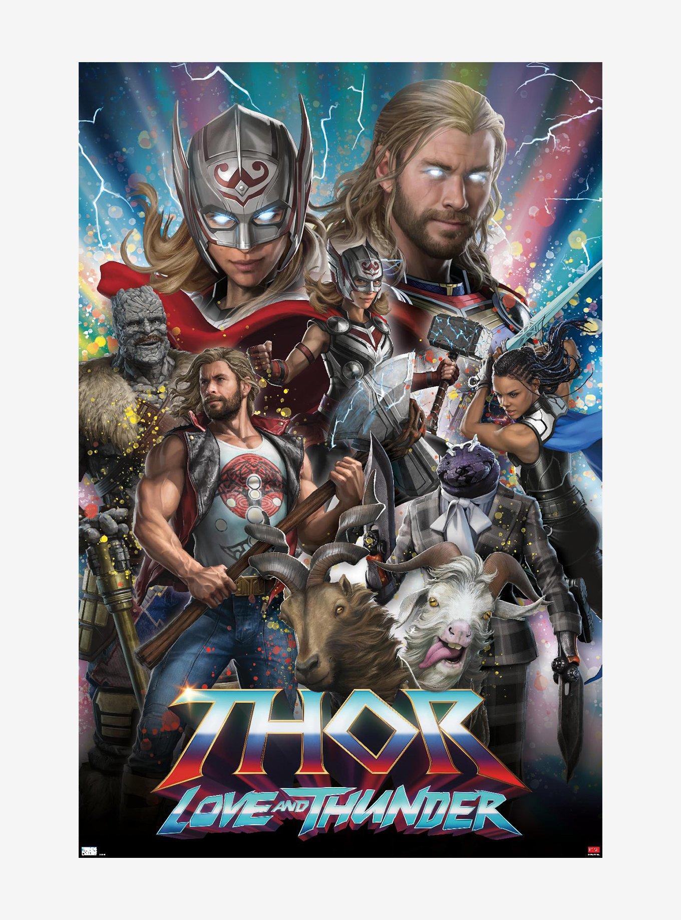 Marvel Thor: Love And Thunder Retro Movie Collage Poster | Hot Topic