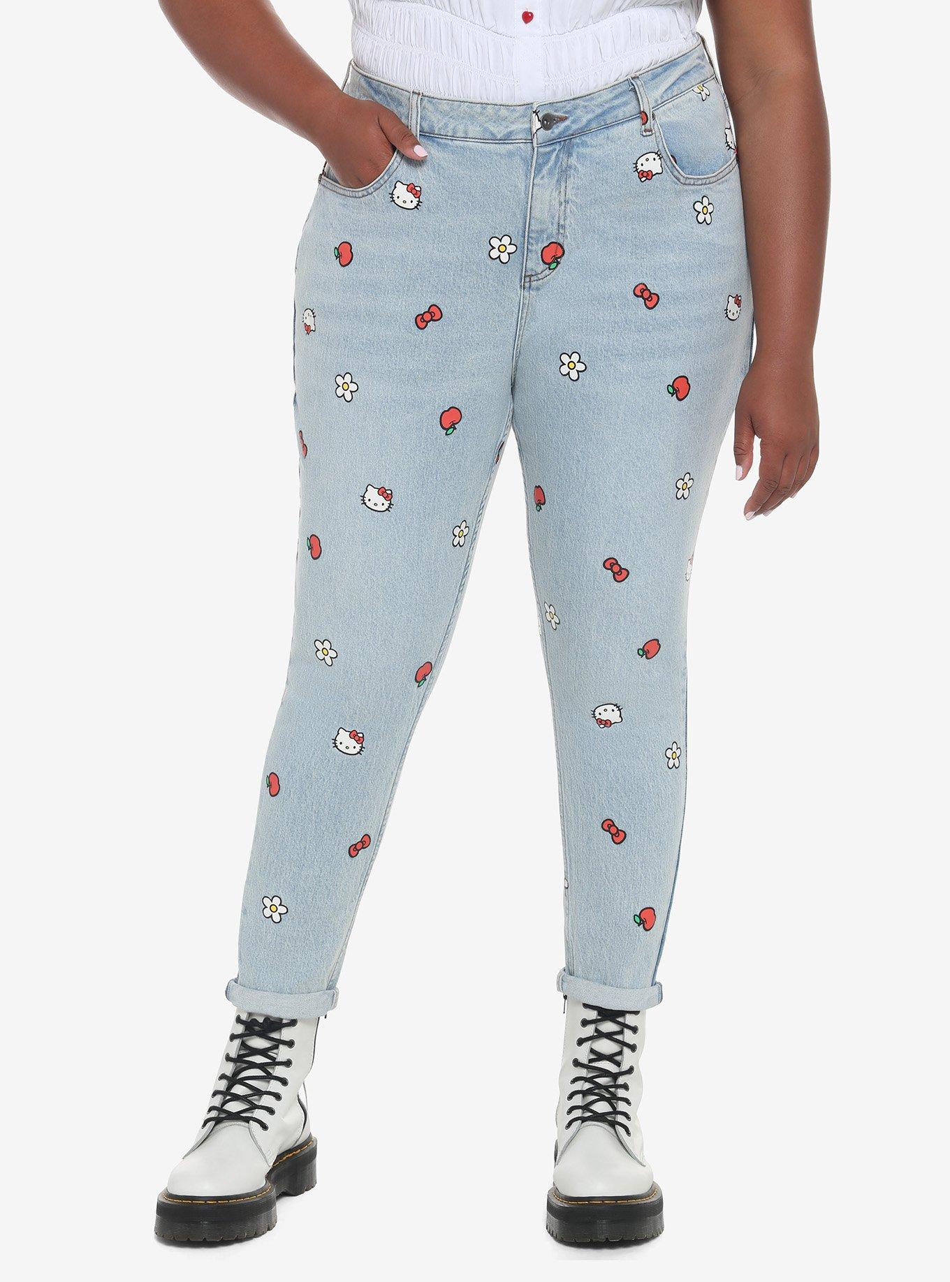 Hello Kitty Icons Mom Jeans Plus Size | Hot Topic