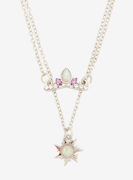 Disney Tangled Crown & Sun Necklace Set | Hot Topic