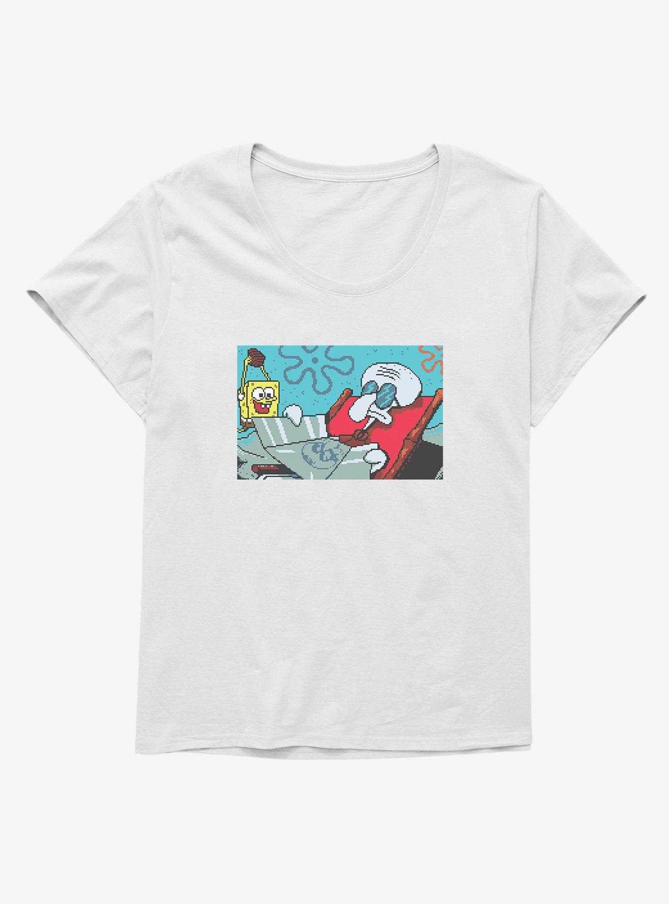 SpongeBob SquarePants Squidward Tanning Girls T-Shirt Plus Size | Hot Topic