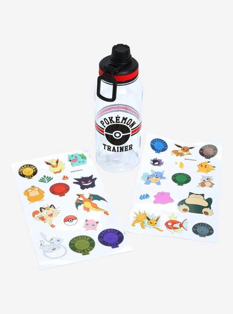 Pokemon Trainer Water Bottle with Stickers | BoxLunch