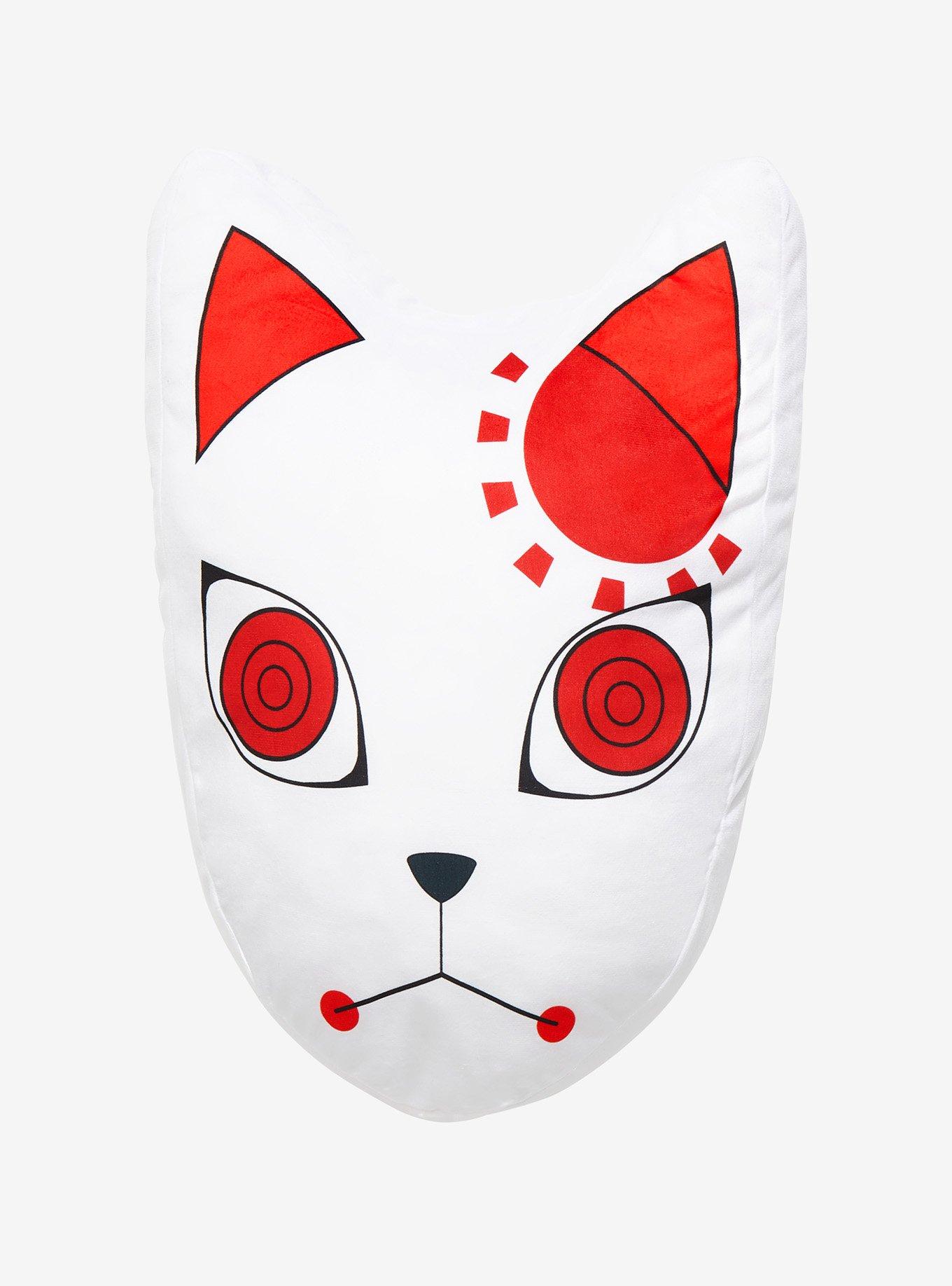 Demon Slayer: Kimetsu no Yaiba Tanjiro's Warding Mask Die-Cut Pillow ...