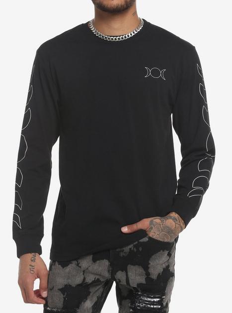 Moon Phases Outline Long-Sleeve T-Shirt | Hot Topic