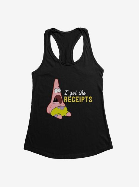 SpongeBob SquarePants Patrick I Got The Receipts Womens Tank Top | BoxLunch