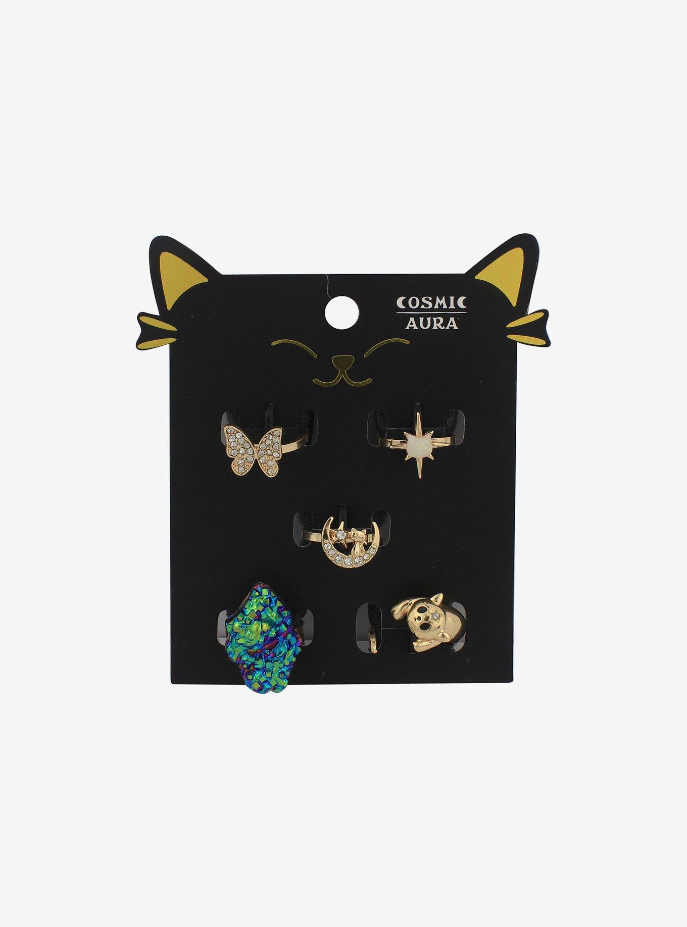 Celestial Cat Ring Set | Hot Topic