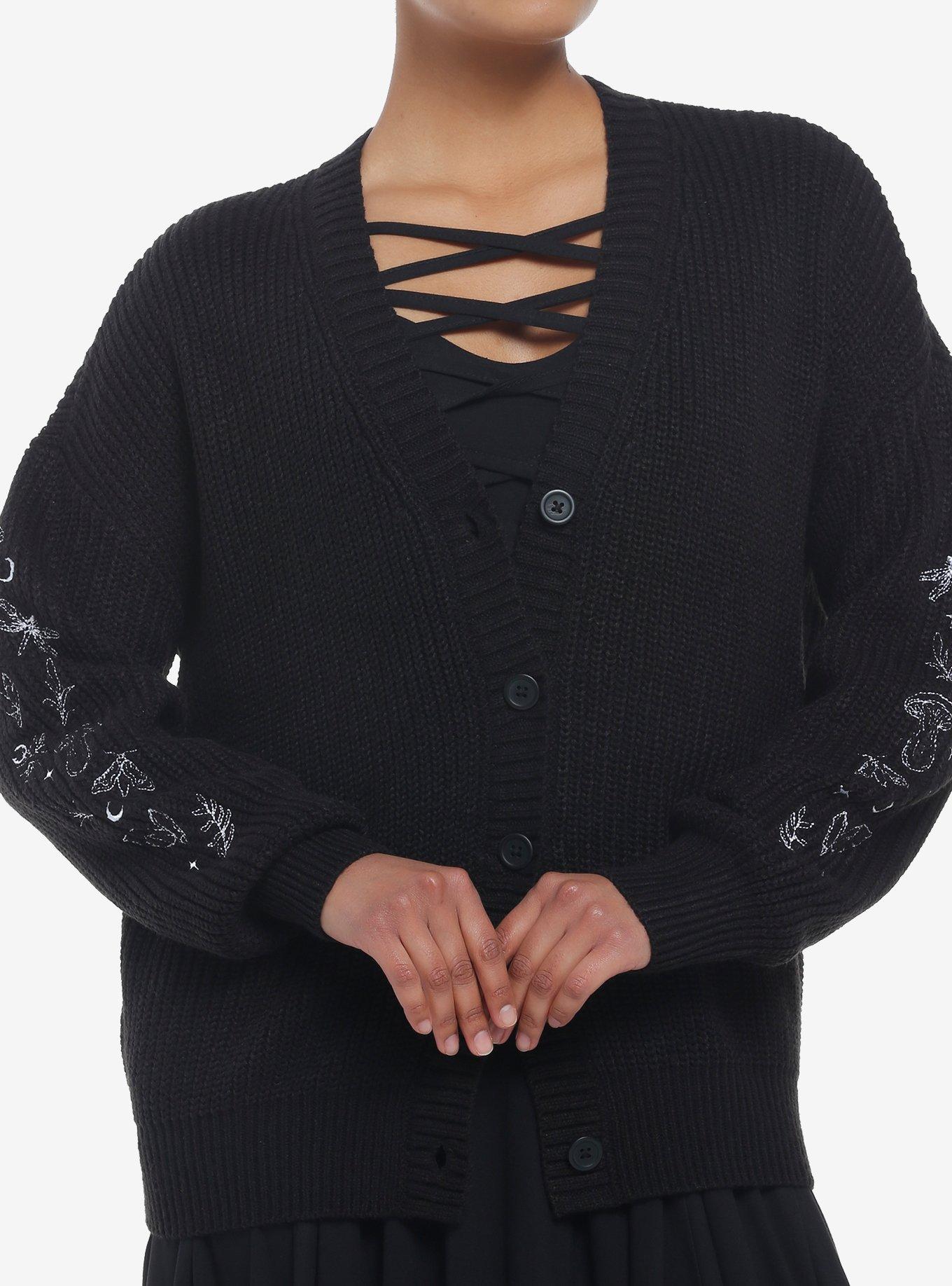 Dark Cottagecore Girls Oversized Cardigan | Hot Topic