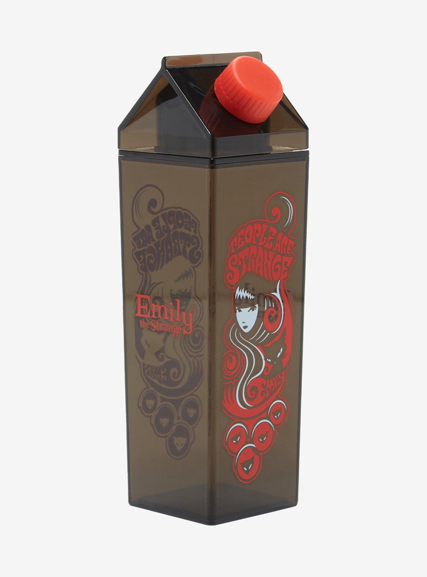 Emily The Strange People Are Strange Milk Carton Water Bottle | Hot Topic