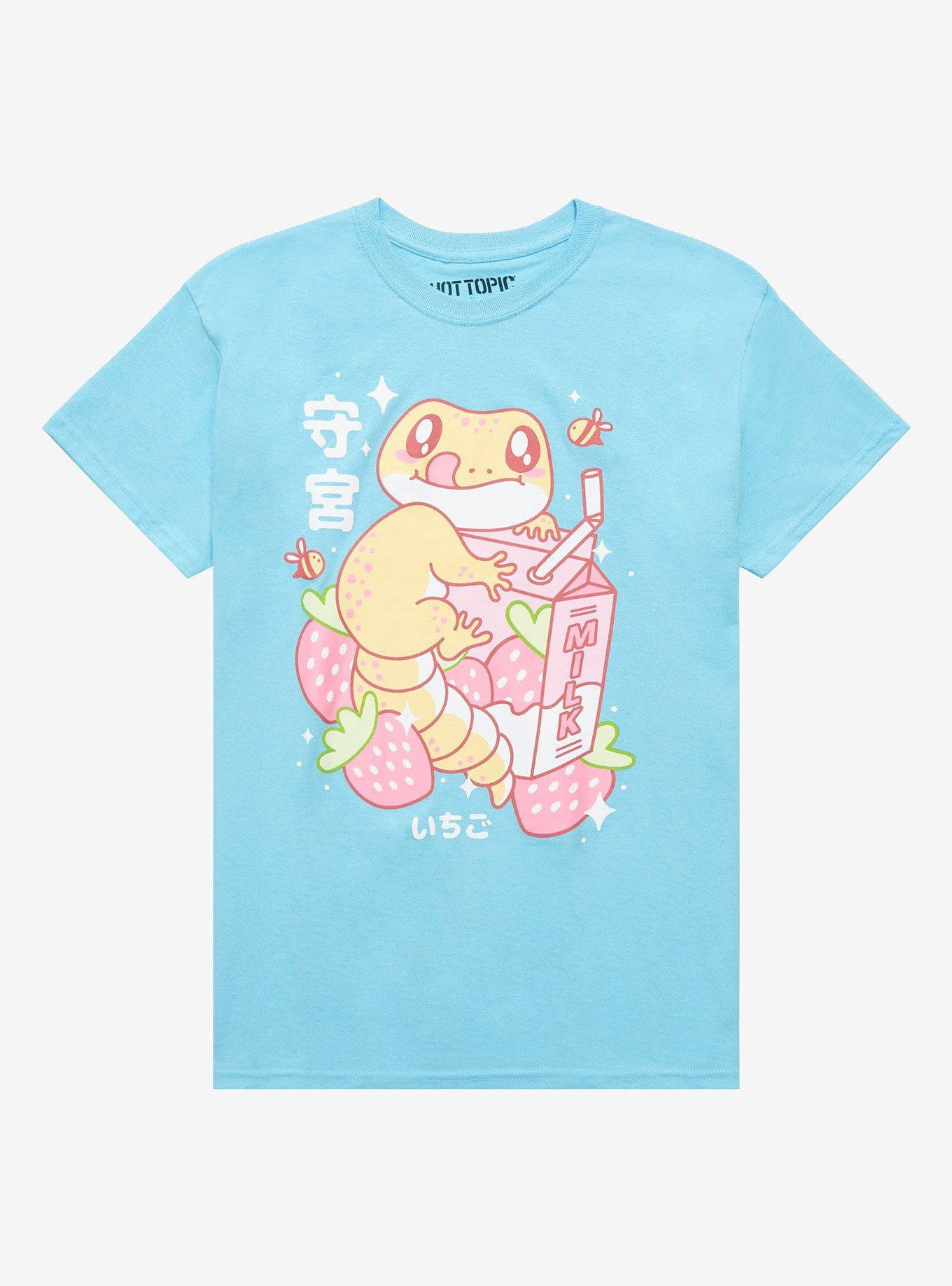 Strawberry Milk Gecko T-Shirt | Hot Topic