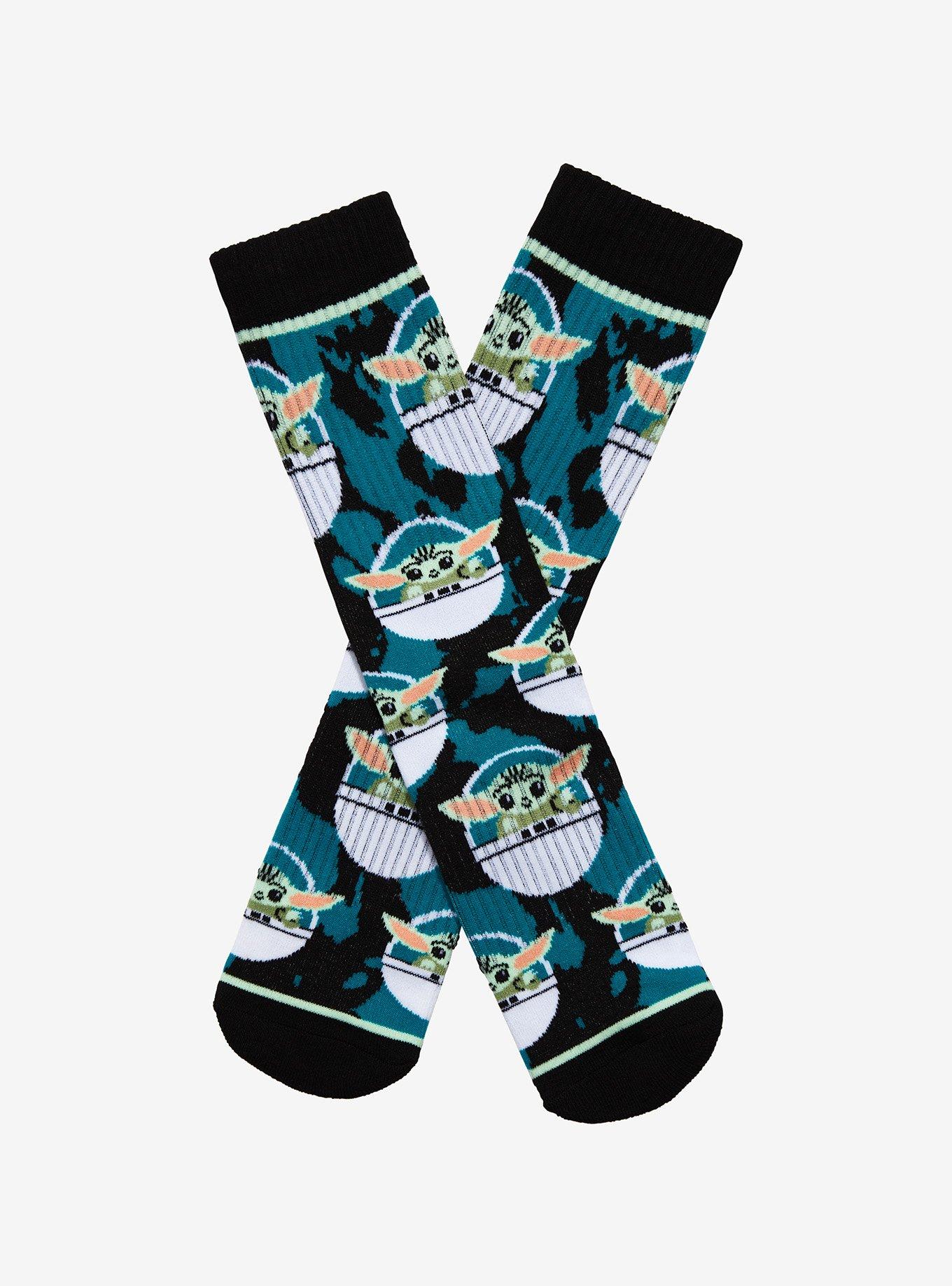 Star Wars The Mandalorian Grogu Pram Crew Socks | Hot Topic