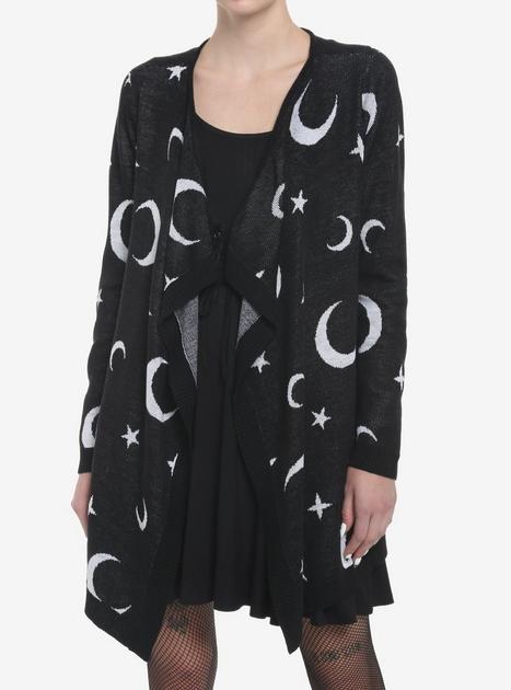 Moons & Stars Girls Open Cardigan | Hot Topic