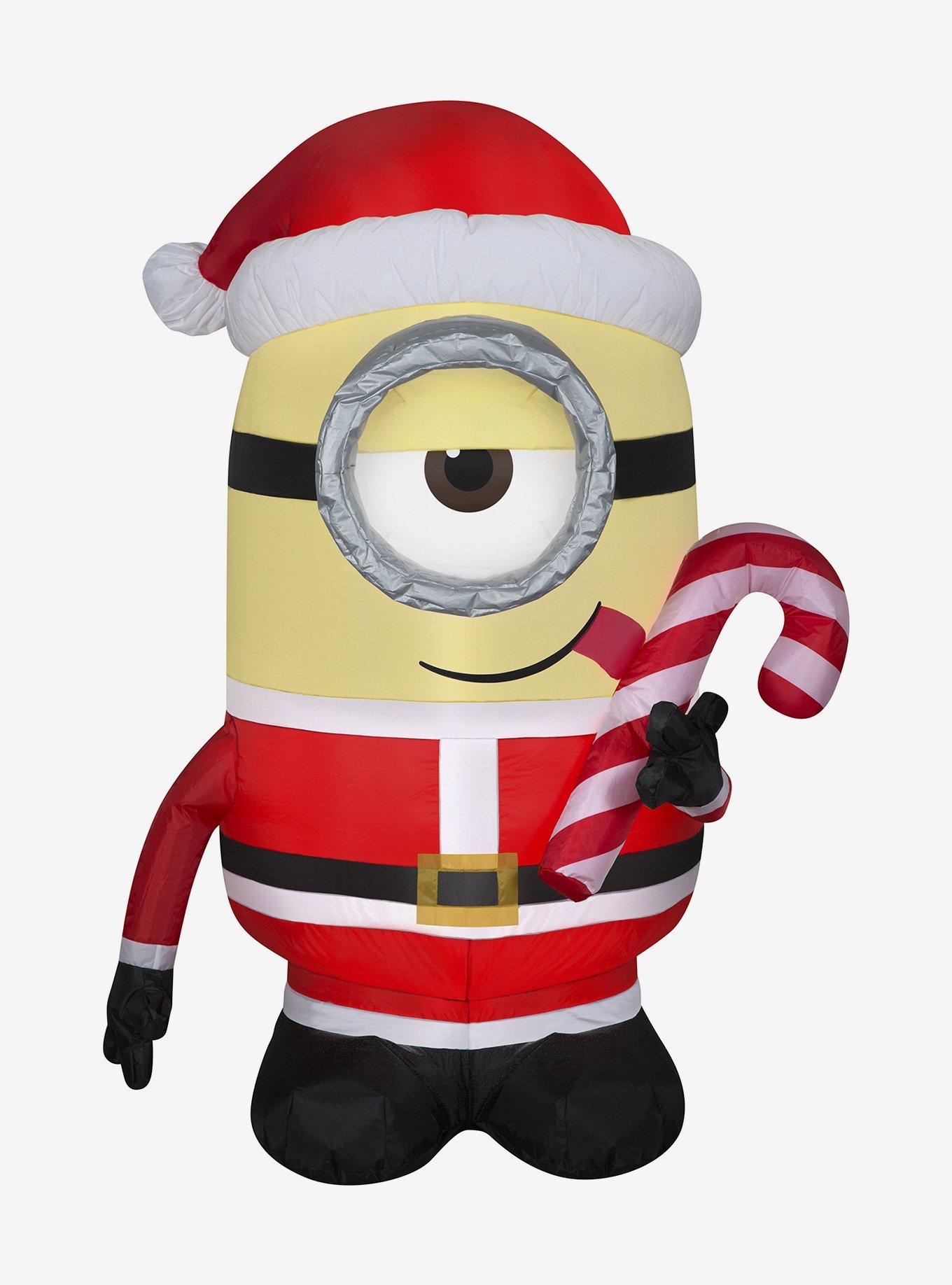 Minion Stuart Licking Candy Cane Airblown | BoxLunch
