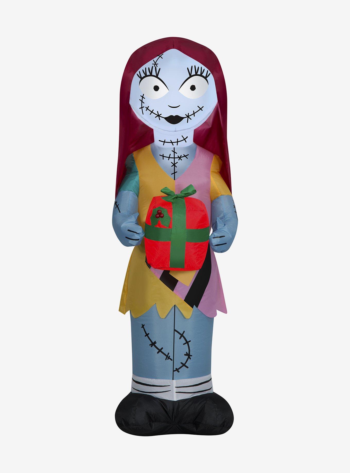 The Nightmare Before Christmas Sally With Gift Box Airblown | BoxLunch