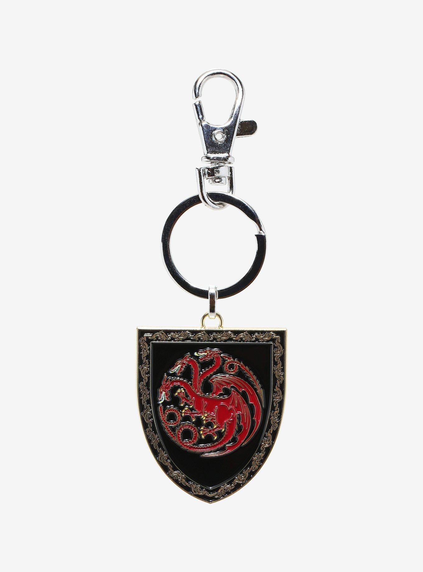 House Of The Dragon Targaryen Shield Key Chain | Hot Topic
