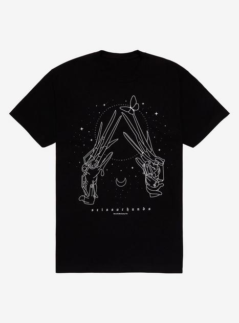 Edward Scissorhands Outline Illustration T-Shirt | Hot Topic