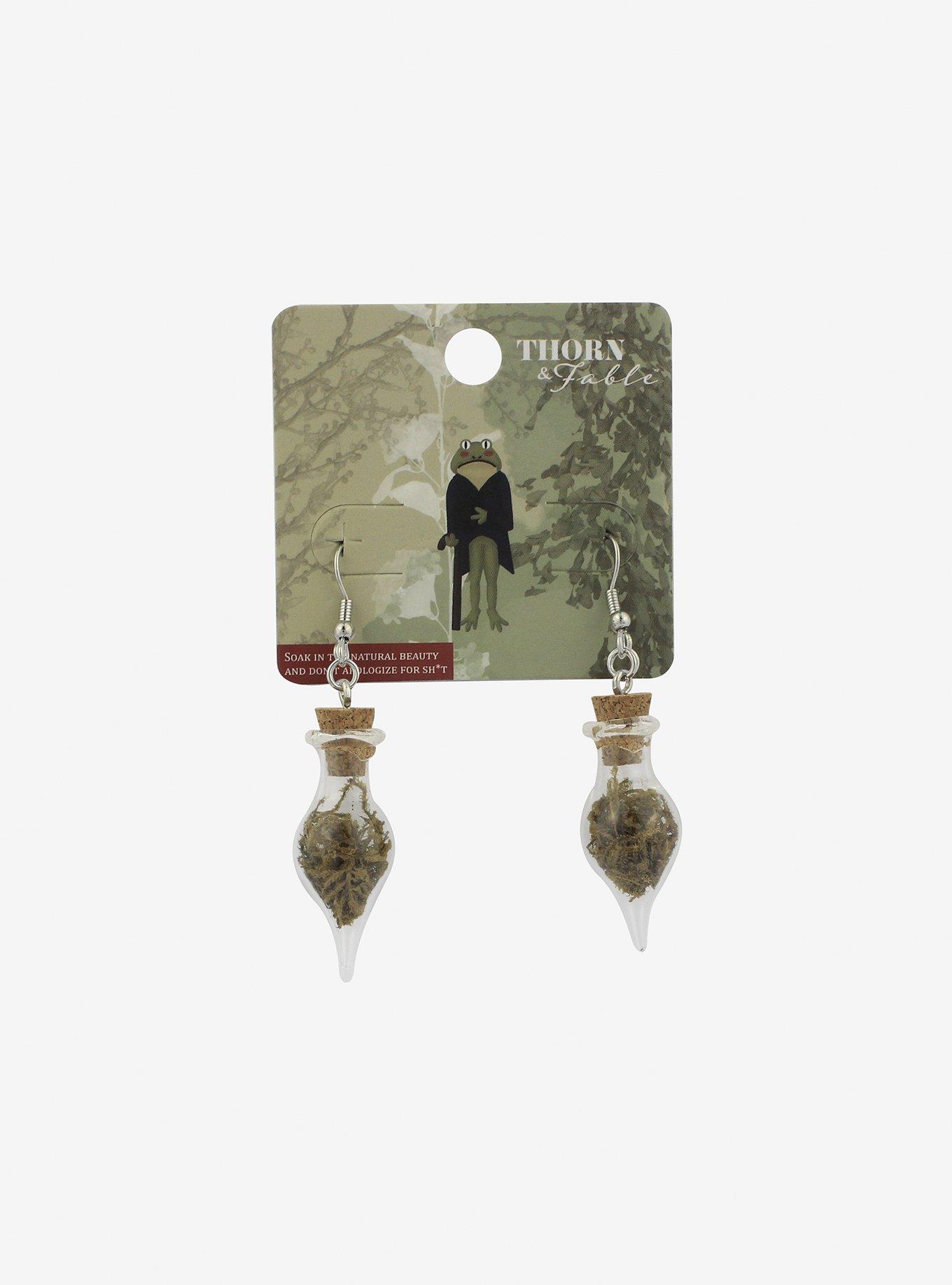Moss Capsule Drop Earrings | Hot Topic