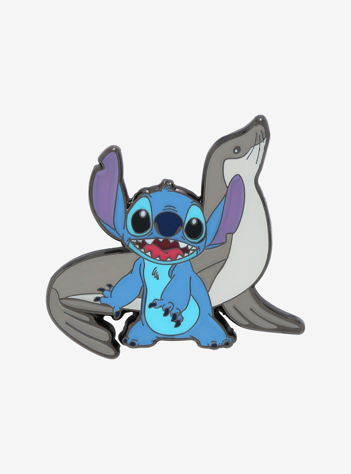 Loungefly Disney Lilo & Stitch Smiling Stitch & Seal Enamel Pin ...