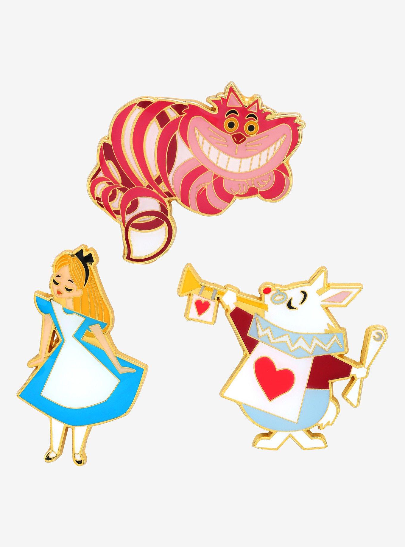 Loungefly Disney Alice In Wonderland Character Enamel Pin Set
