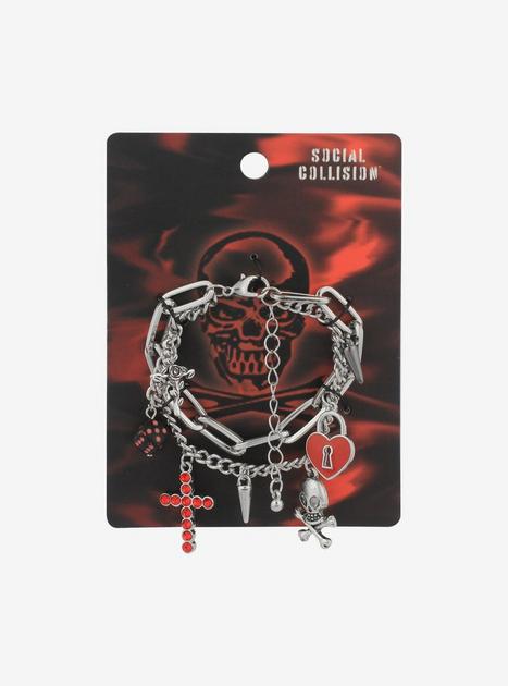 Goth Charm Bracelet | Hot Topic