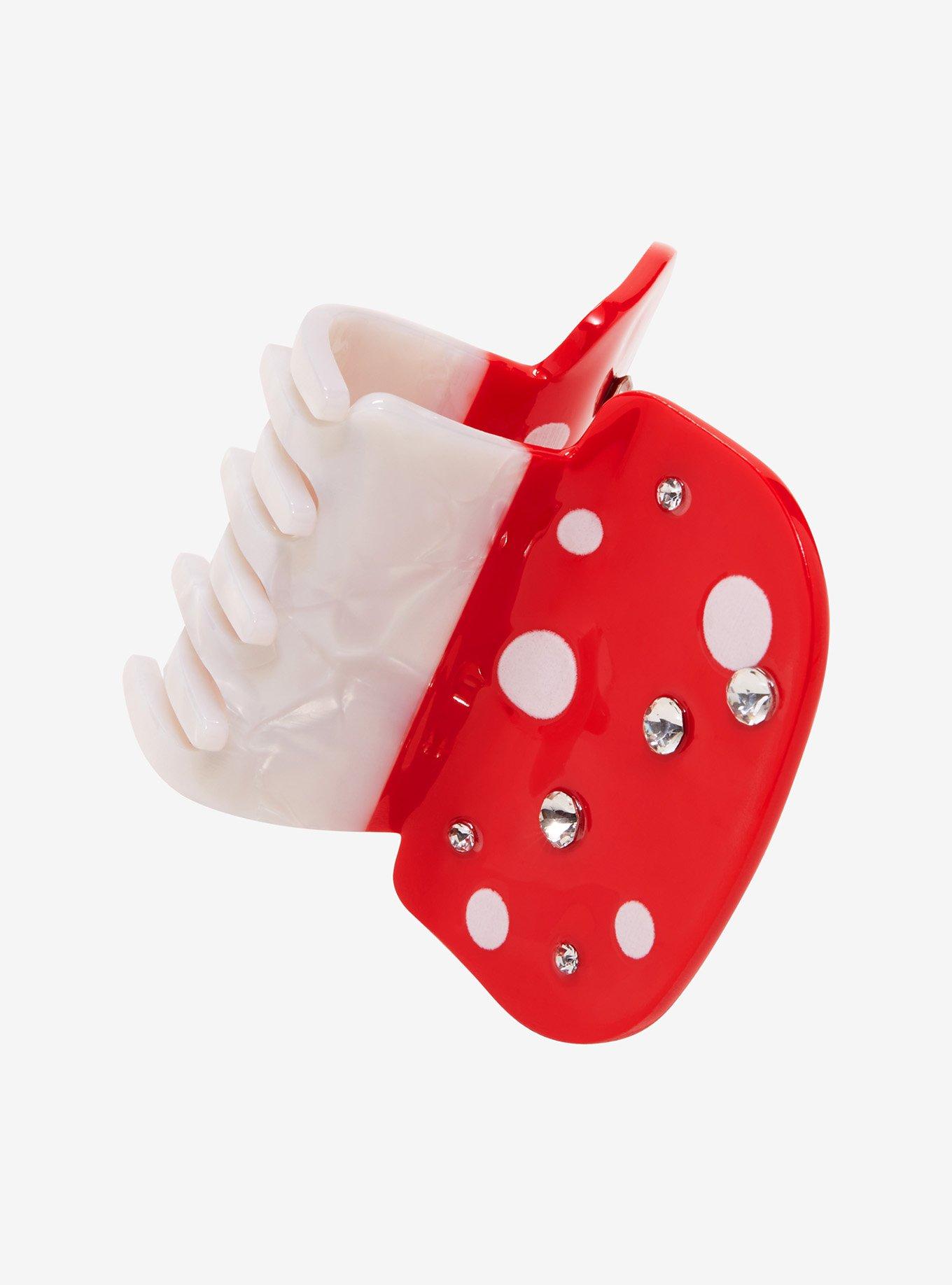Mushroom Bejeweled Claw Hair Clip | Hot Topic