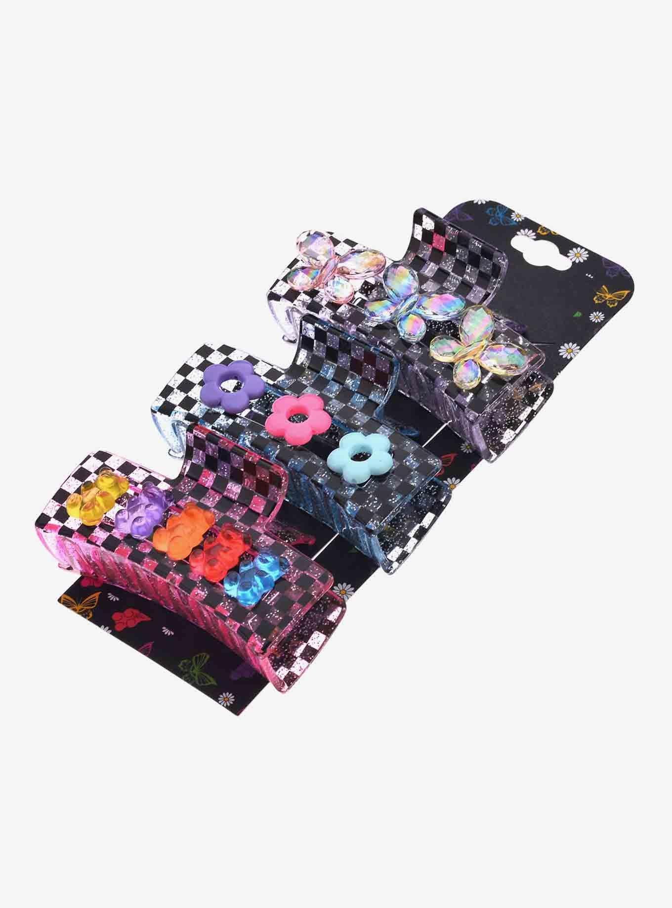 Checkered Claw Hair Clip Set | Hot Topic