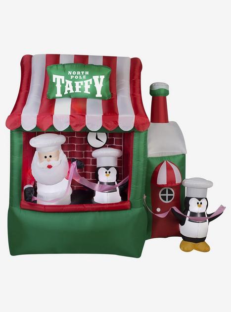 Animated Airblown North Pole Taffy Stand | Hot Topic