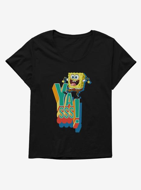 SpongeBob SquarePants Yasss Womens T-Shirt Plus Size | BoxLunch