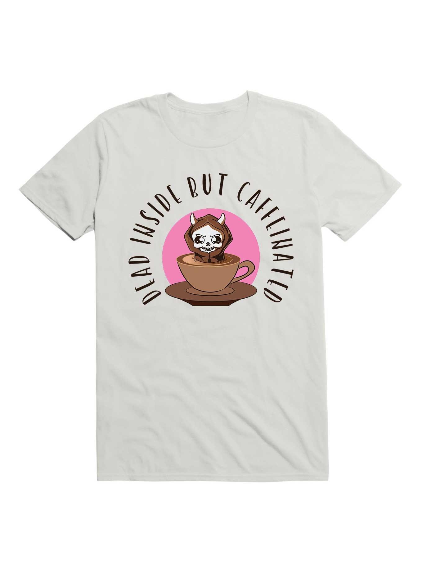 Kawaii Dead Inside But Caffeinated T Shirt White Hot Topic