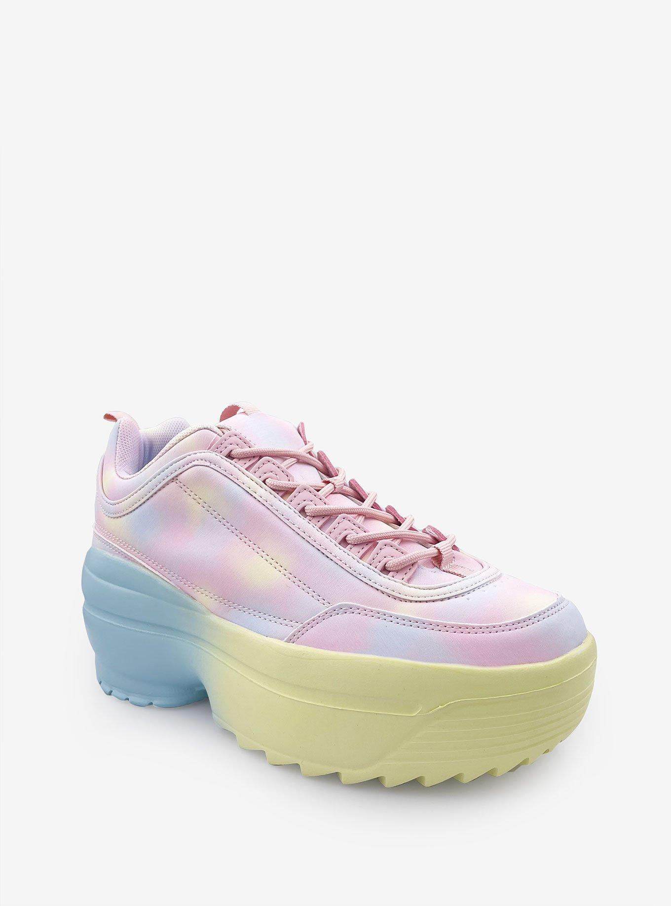 Lily High Platform Sneaker Multi | Hot Topic