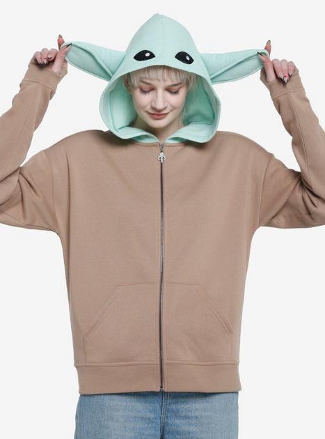 Her Universe Star Wars The Mandalorian Grogu Girls Hoodie Hot Topic