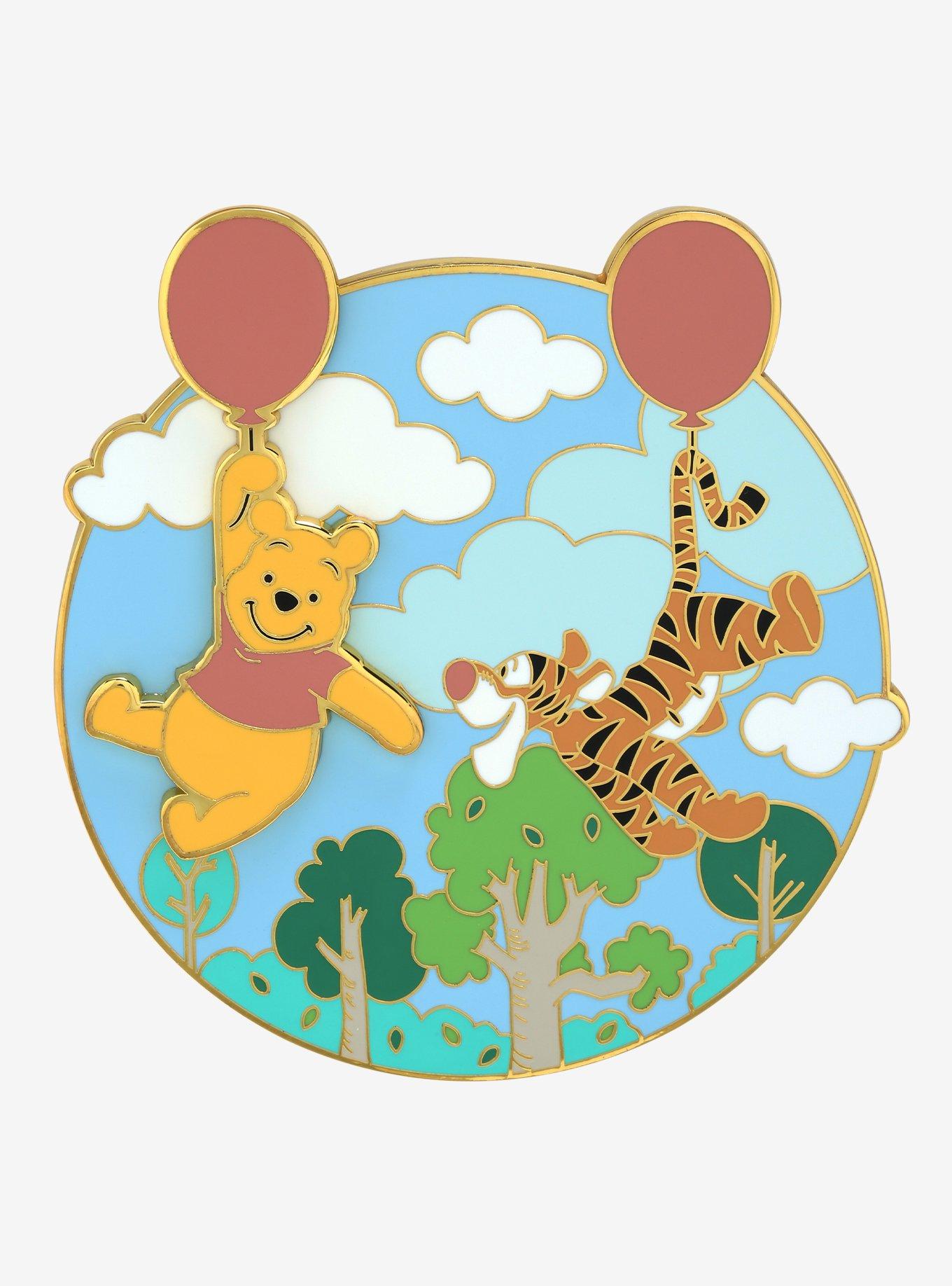 Loungefly Disney Winnie the Pooh Tigger & Pooh Bear Balloon Limited Edition Enamel Pin ...
