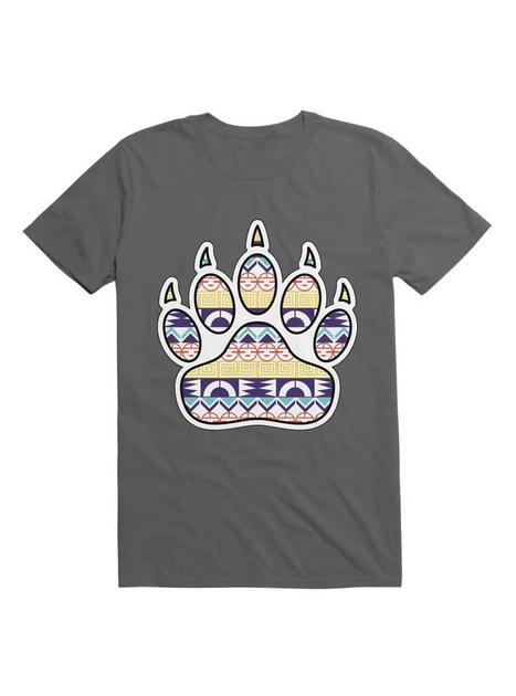 Kawaii Native American Bear Paw T-Shirt - GREY | Hot Topic