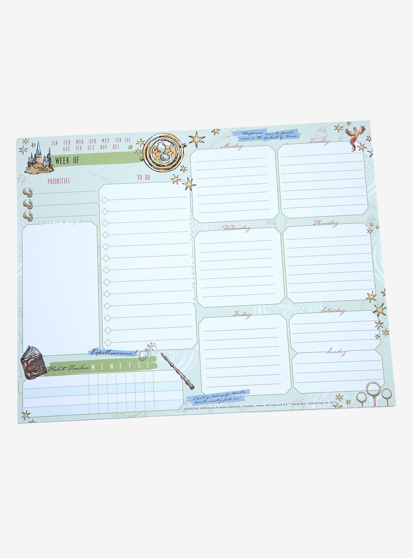 Harry Potter Weekly Planner Notepad | Hot Topic