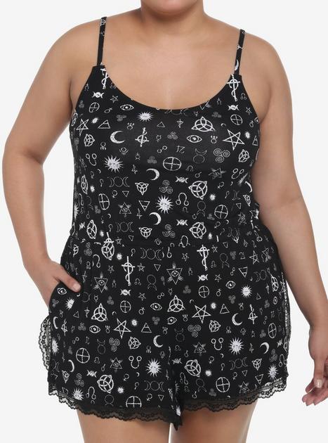 Mystical Icons Romper Plus Size | Hot Topic