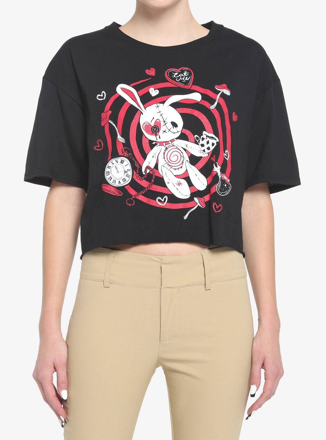 Tea Time Bunny Girls Crop T-Shirt | Hot Topic