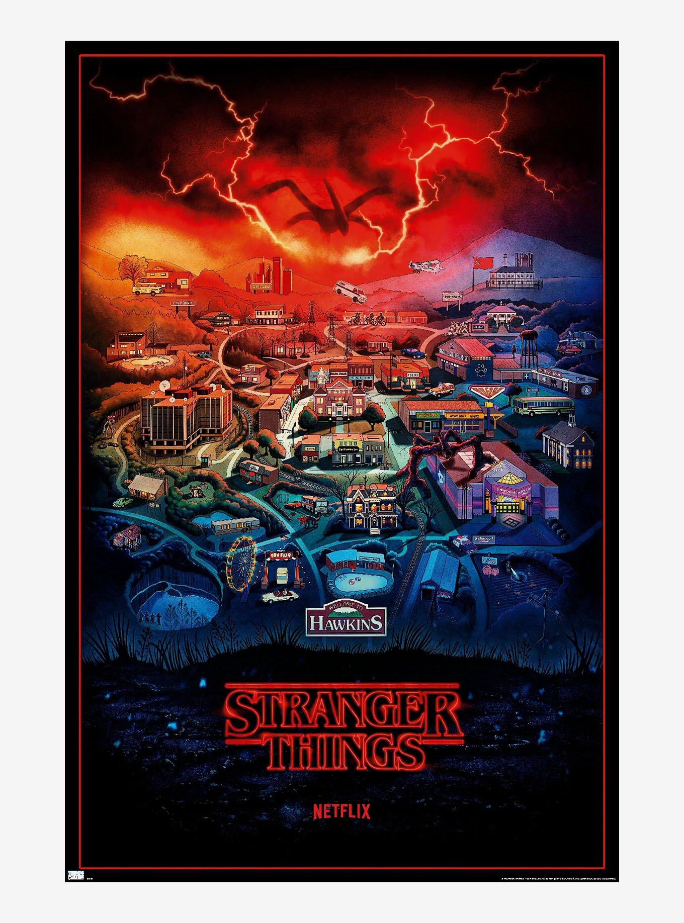 Stranger Things Hawkins Poster | Hot Topic