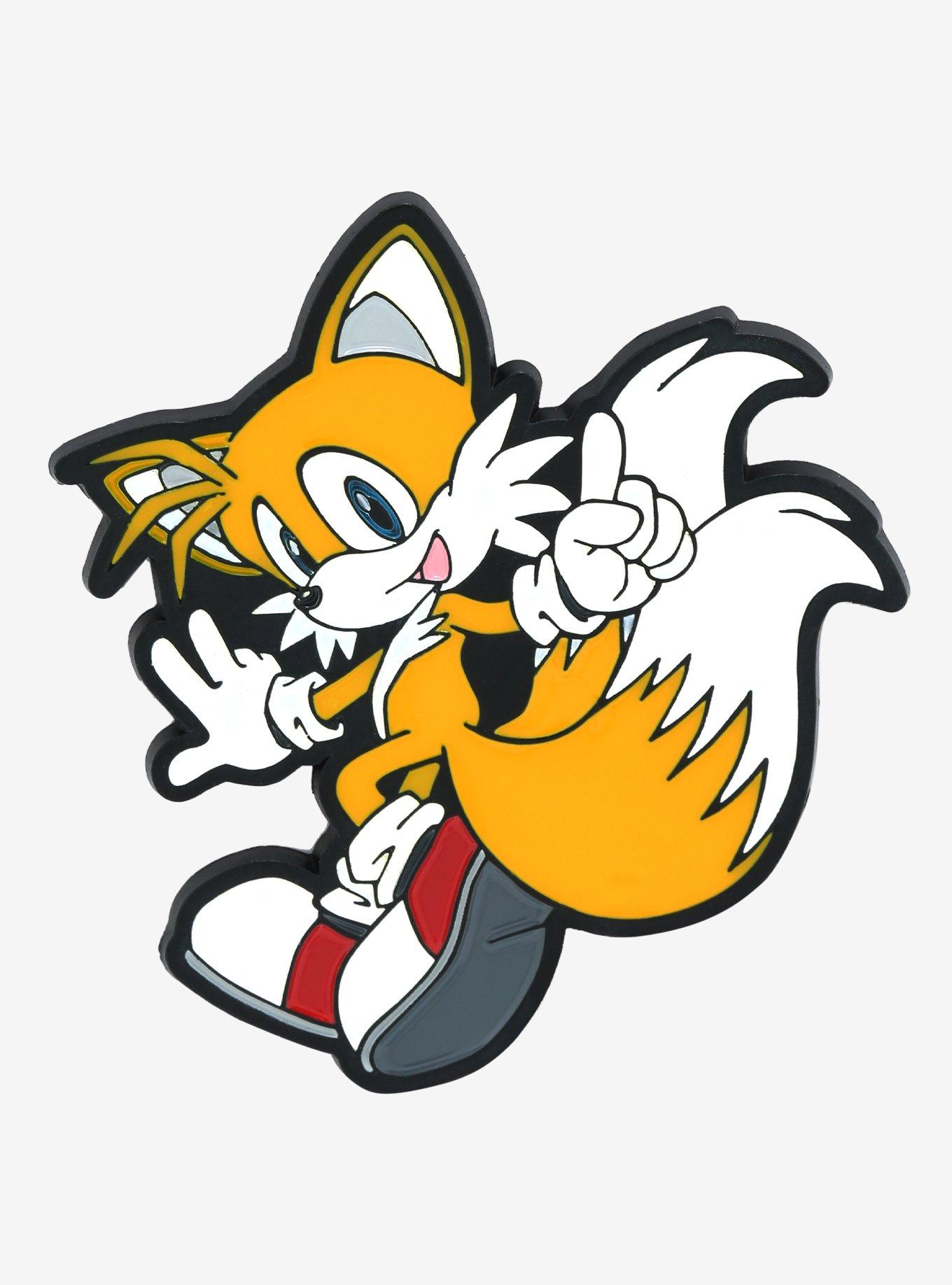 Sonic The Hedgehog Tails Smiling Enamel Pin Boxlunch