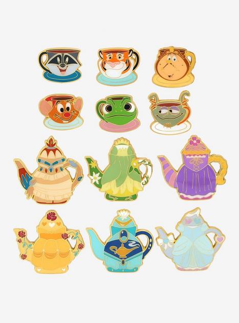 Loungefly Disney Princess Teacup Set Blind Box Enamel Pin - BoxLunch ...