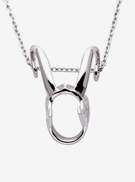 Marvel x RockLove Loki Helmet Pendant Necklace Silver | BoxLunch