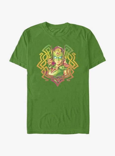 Marvel Thor Mighty Thor Mandala T-Shirt - GREEN | Hot Topic
