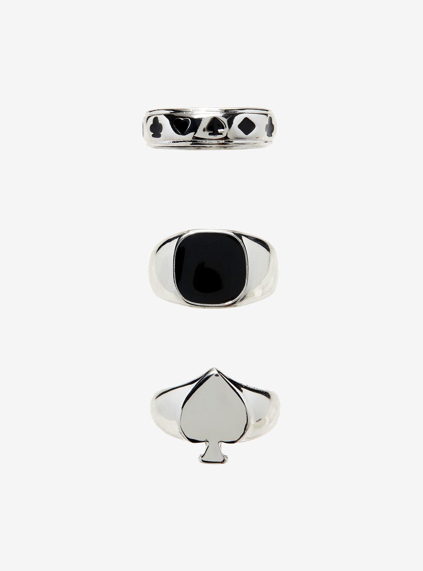 Spade Club Guys Ring Set | Hot Topic